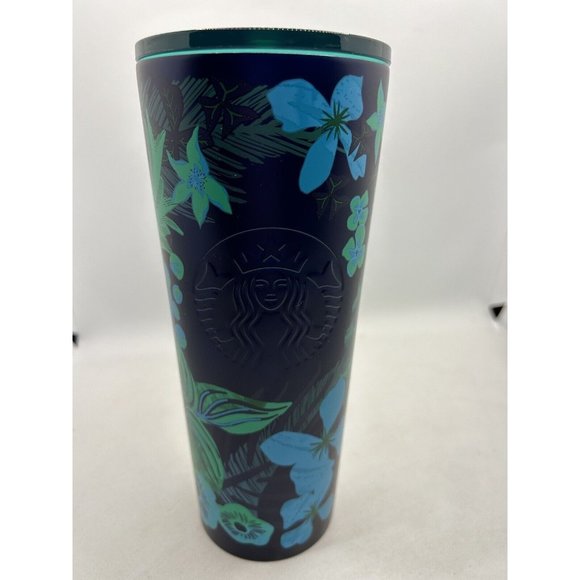 Starbucks | Dining | Starbucks 222 Midnight Forest Stainless Steel Blue ...